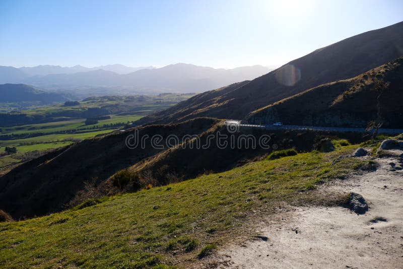BEautiful Long Road at Newzealand Stock Image - Image of journey ...