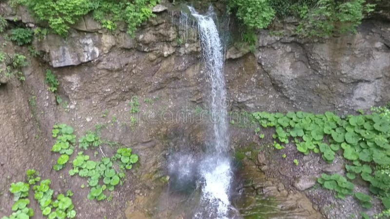 Long Waterfall Side View. Waterfall. Alpha Channel. Transparent ...