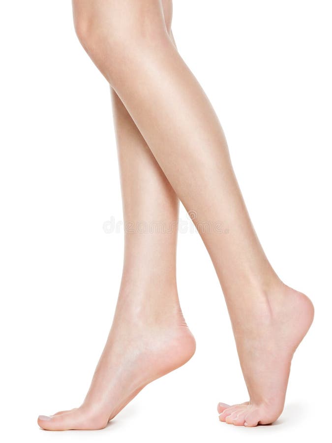 Beautiful Women Legs With Black Pedicure Stock Photo - Image of beauty ...