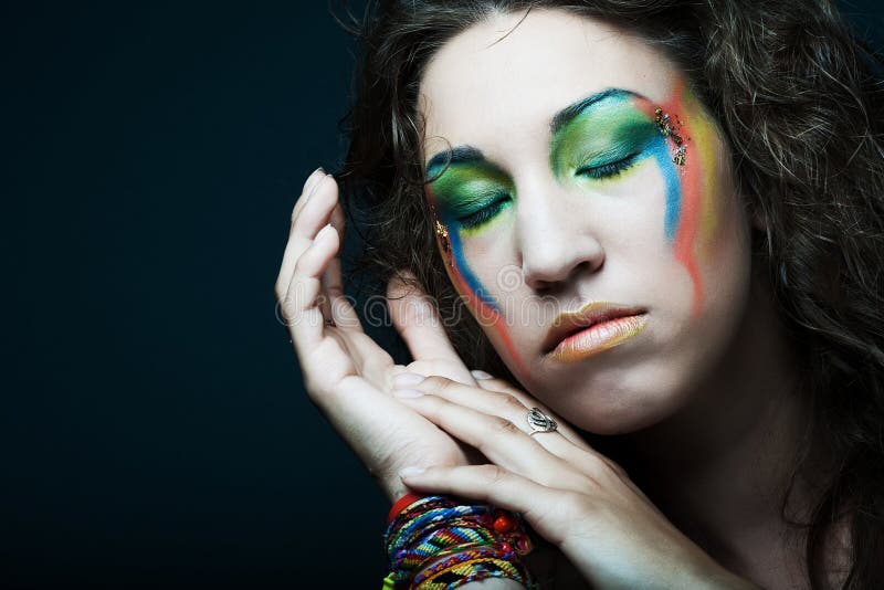 Beautiful look. stock image. Image of closeup, glamour - 12300121