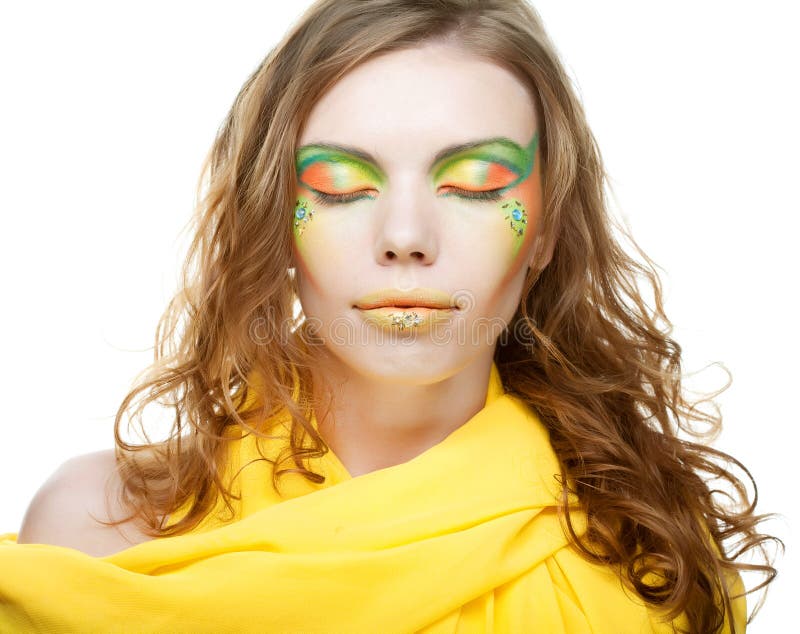 Beautiful look. stock photo. Image of hairstyle, glamour - 12820714