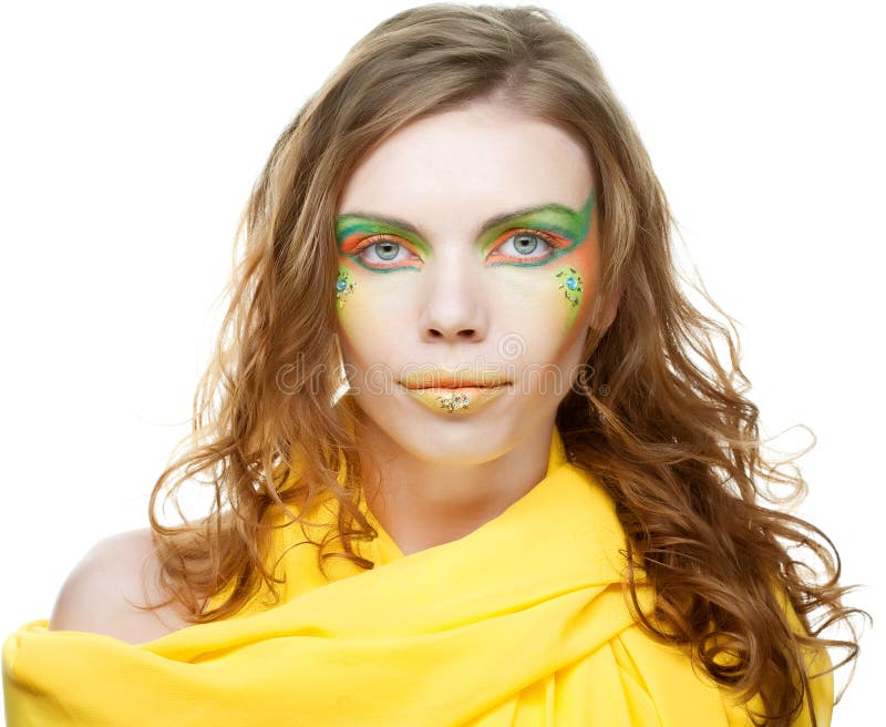 Beautiful look. stock photo. Image of face, human, isolated - 12820716