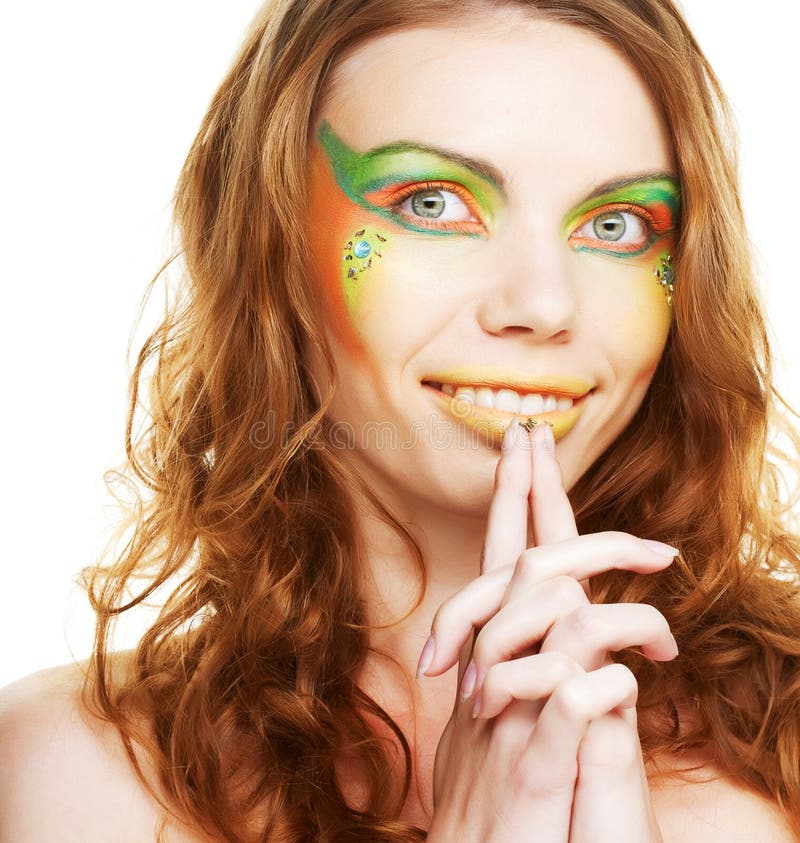 Beautiful look. stock photo. Image of creative, glamour - 12821780