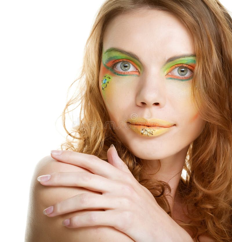 Beautiful look. stock photo. Image of hairstyle, glamour - 12820714