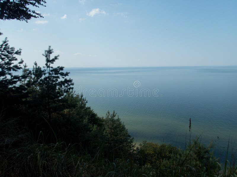 Beautiful Lookout at the Baltic Sea Coast Stock Photo - Image of ...