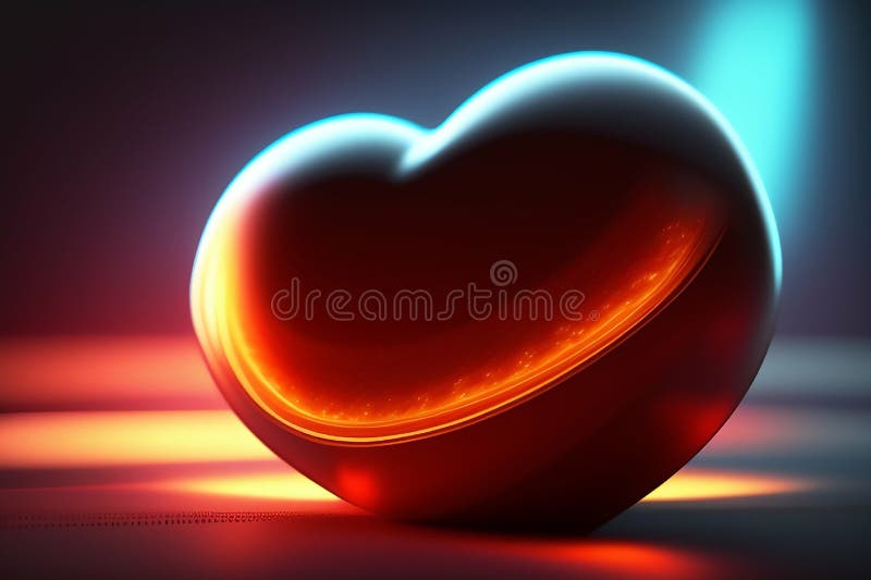 Beautiful Love with Warm Lights Stock Illustration - Illustration of ...
