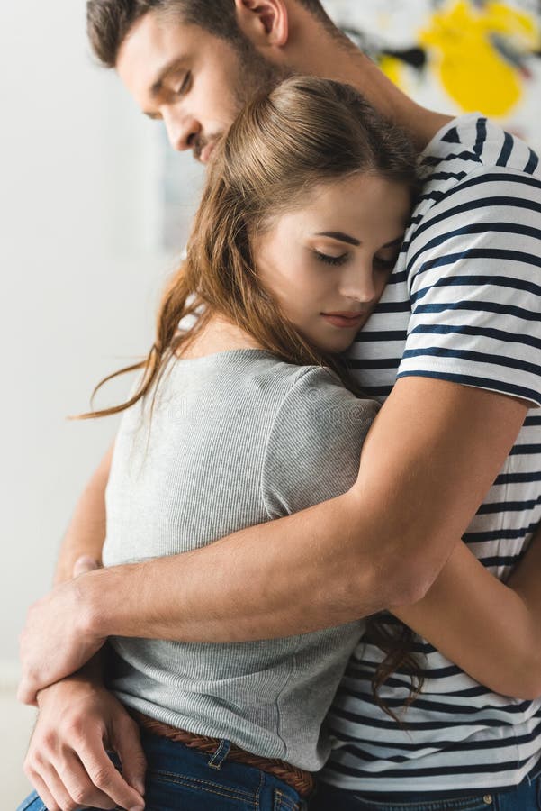 Beautiful Loving Couple Embracing Stock Image Image Of Relationship