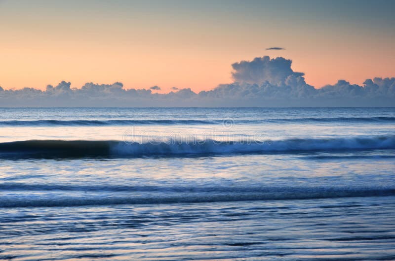 Beautiful Low Tide Beach Vibrant Sunrise Stock Image - Image of concept ...