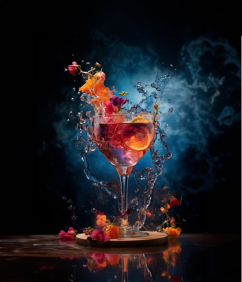 Luxurious Drinks and Backgrounds. Illustrations, Posters, Beverage ...