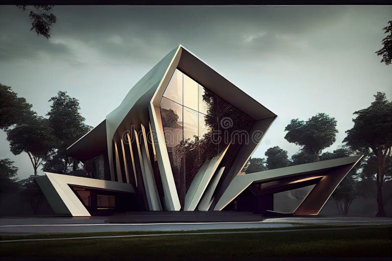 Beautiful Luxurious House Exterior. Architecture Study Design ...