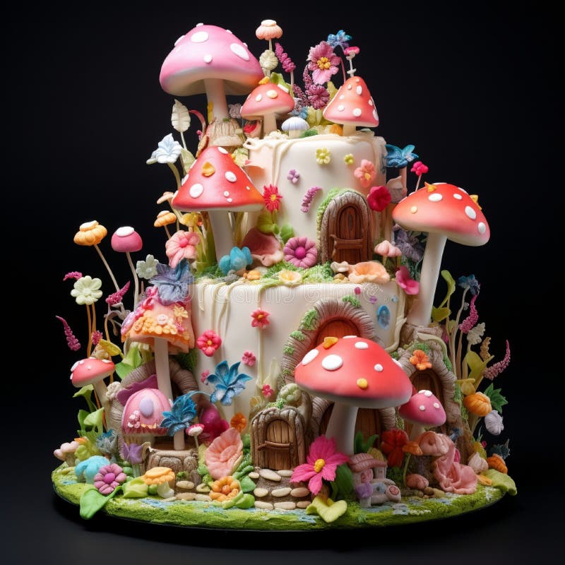 Beautiful Luxury Cake Generated by AI Tool Stock Illustration ...