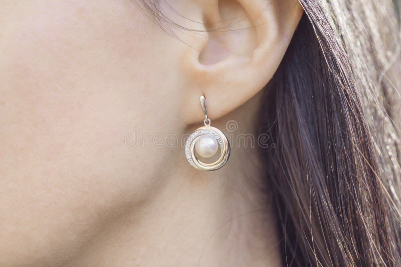 Beautiful luxury earring stock image. Image of fresh - 76167741