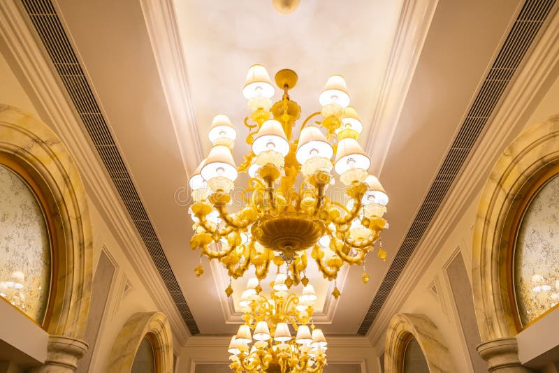 Beautiful Luxury Electric Ceiling Light Lamp Decoration Stock Image ...
