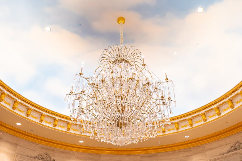 Beautiful Luxury Electric Ceiling Light Lamp Decoration Stock Image ...