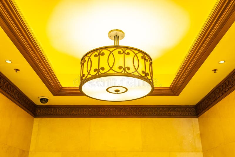 Beautiful Luxury Electric Ceiling Light Lamp Decoration Stock Image ...