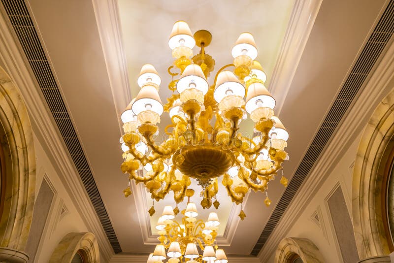 Beautiful Luxury Electric Ceiling Light Lamp Decoration Stock Photo ...