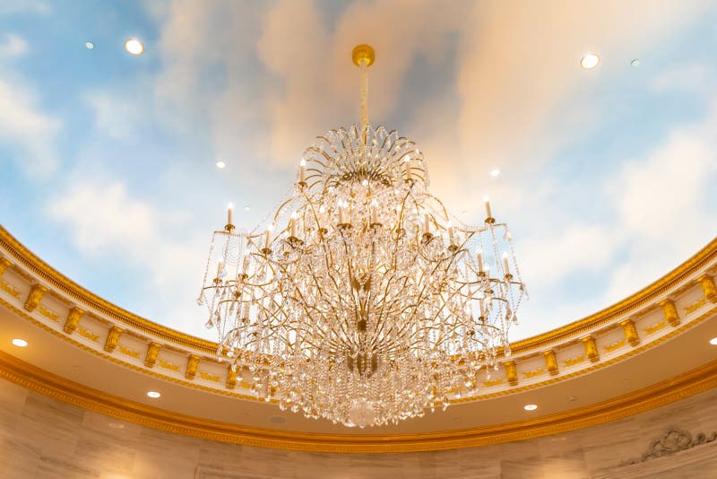 Beautiful Luxury Electric Ceiling Light Lamp Decoration Stock Photo ...