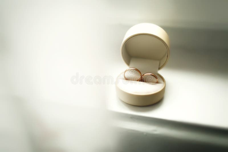 Beautiful Luxury Wedding Rings in the Box Stock Image - Image of event ...