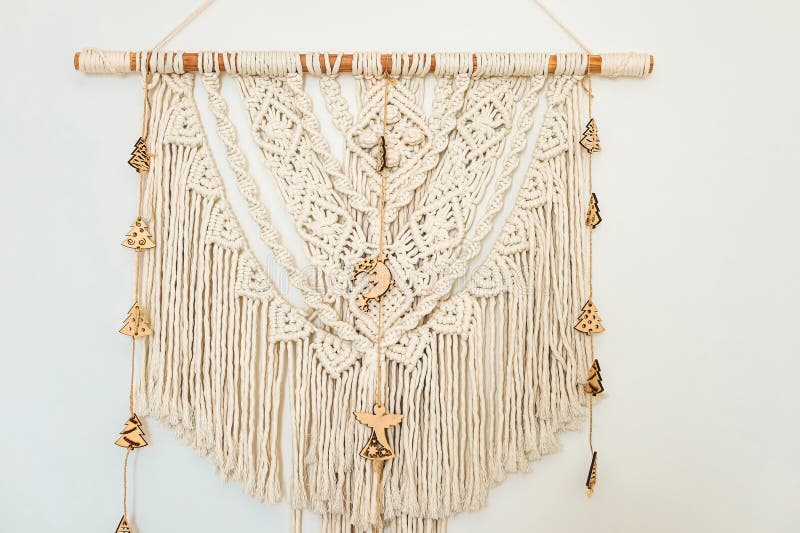 Beautiful Macrame Wall Hanging Displayed in Modern Interior Design ...
