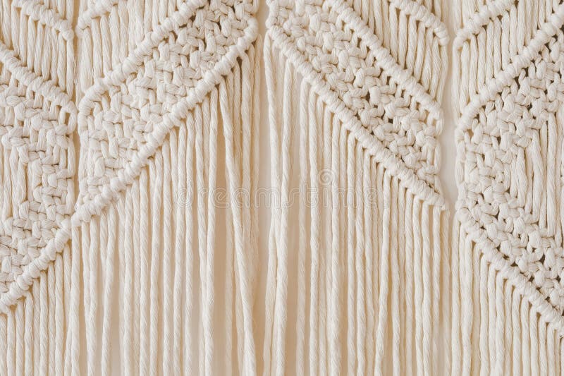 Beautiful Macrame Wall Hanging Showcasing Intricate Patterns and ...