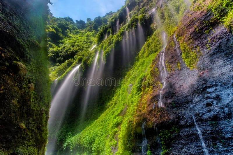 Madakaripura Waterfall, East Java, Indonesia Stock Image - Image of ...