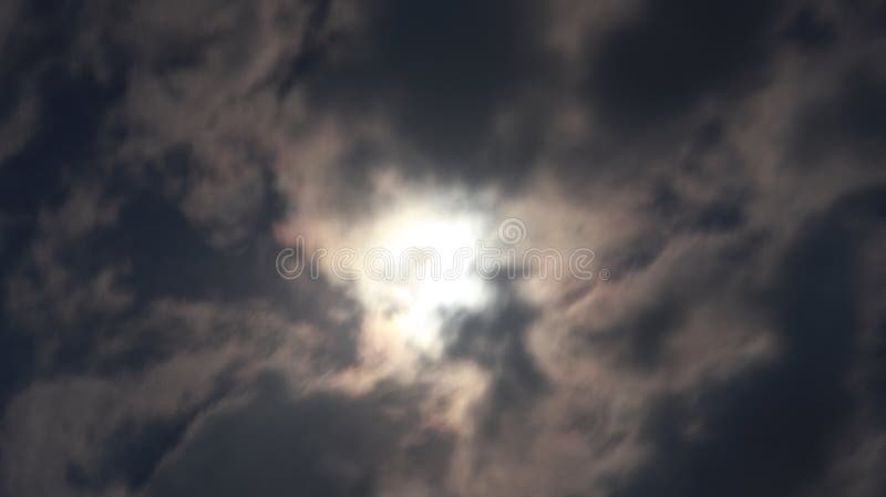 Beautiful Magic Blue Night Sky with Clouds and Full Moon Stock Photo ...