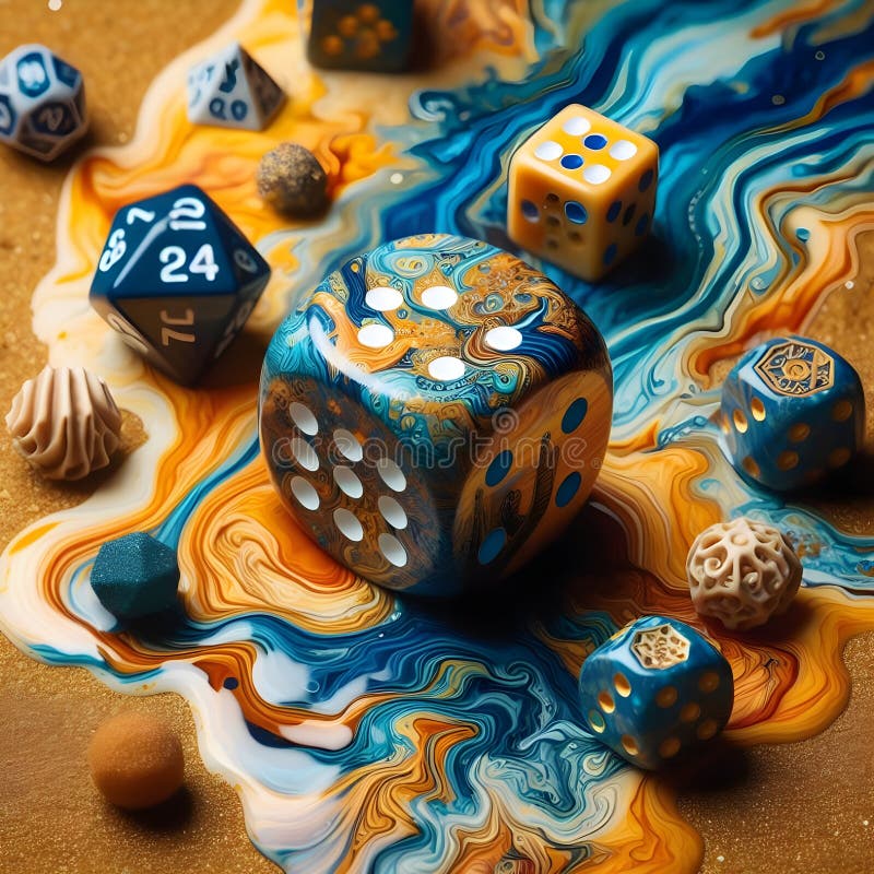 Beautiful magic dice game. stock illustration. Illustration of ...