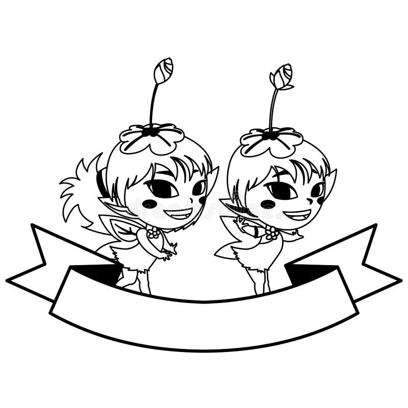 Beautiful Magic Fairies Characters Stock Illustration - Illustration of ...