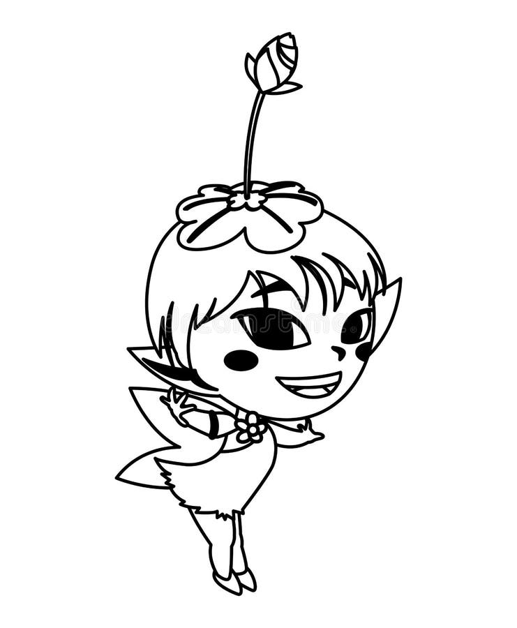 Beautiful Magic Fairy Character Stock Illustration - Illustration of ...