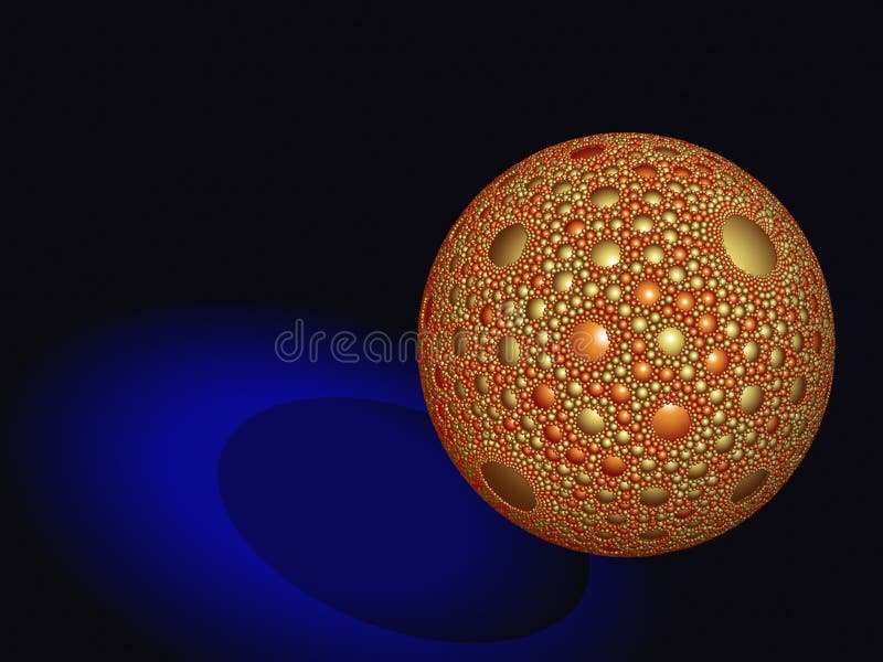 A Beautiful Magic Sphere with a Spherical Pattern. Stock Illustration ...