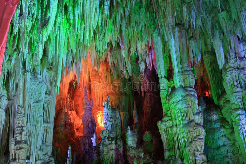 Beautiful Magical Underground Cave Stock Photo - Image of scenery ...