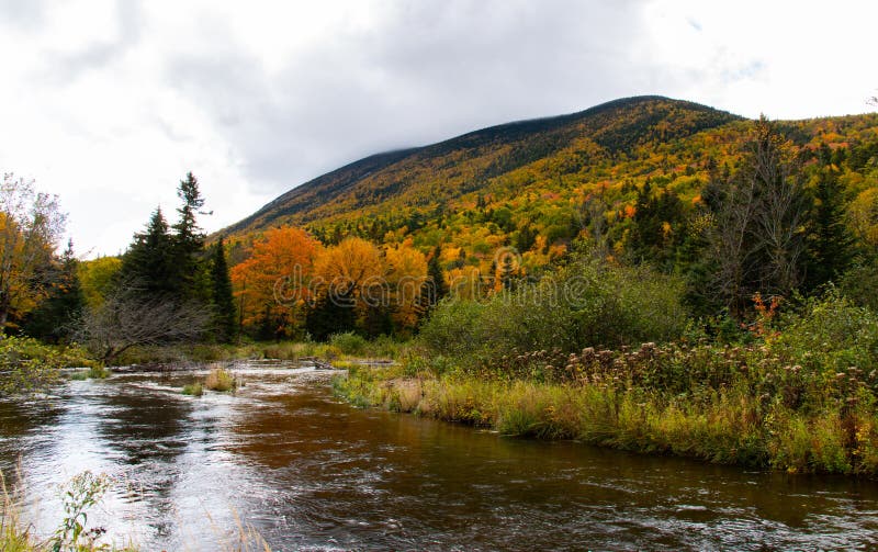 A Beautiful Maine Fall Landscape Stock Image - Image of landscape ...