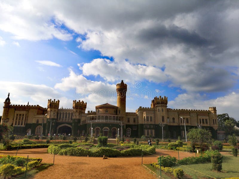 Beautiful and Majestic Bengaluru Bengalore Palace. Stock Photo - Image ...