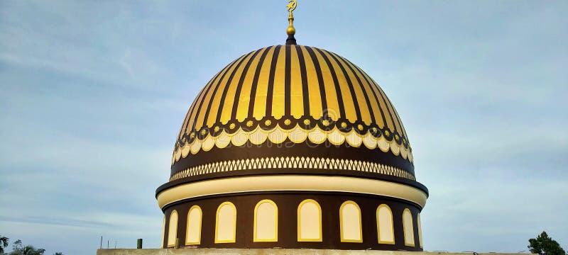 A Beautiful and Majestic Dome for a Mosque that Stands Strong Stock ...