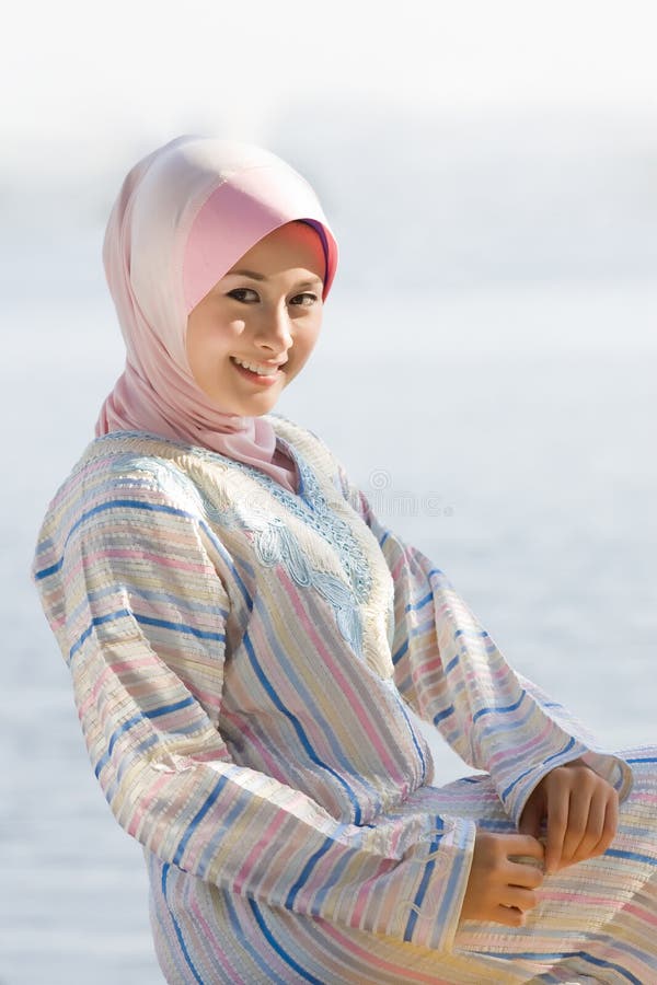 Beautiful malay girl stock photo. Image of mystery, arabic - 14081126