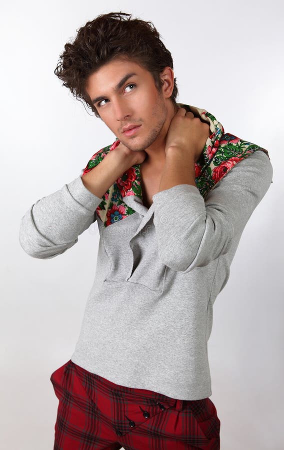 Beautiful Man in Exclusive Design Clothes Stock Photo - Image of design ...