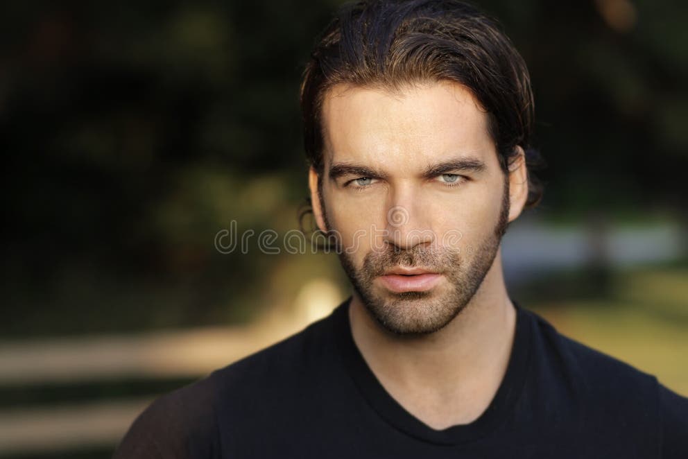 Beautiful man face stock image. Image of face, expression - 23697591