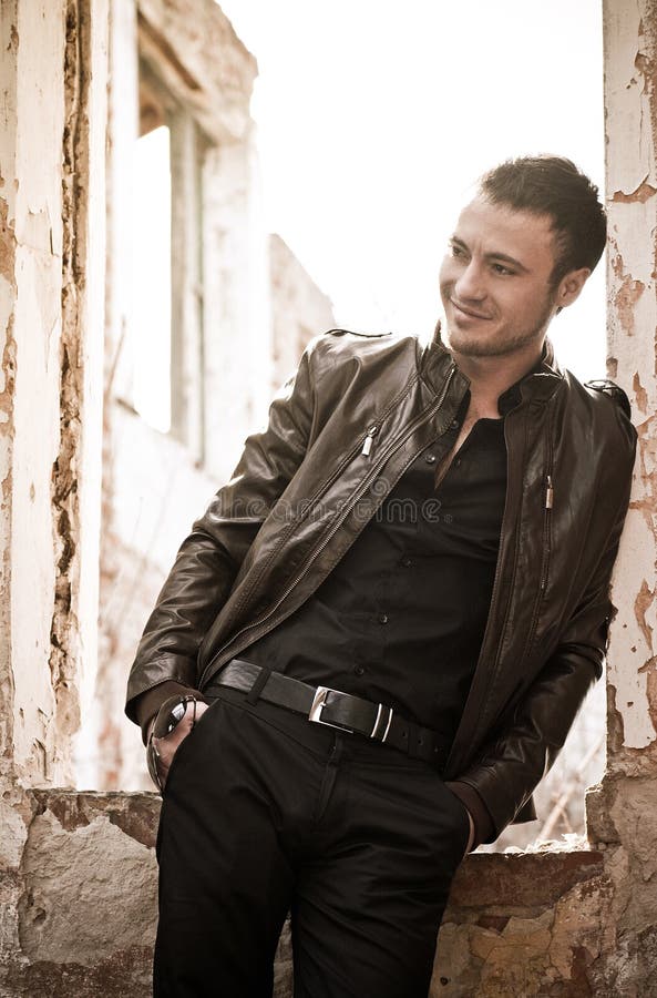 Man in fashionable clothes stock photo. Image of modern - 29847252