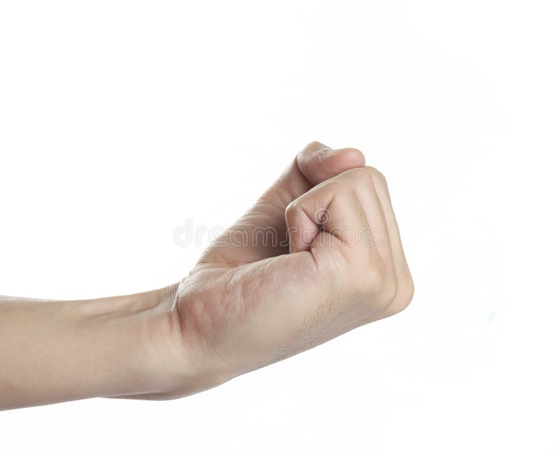 Beautiful Man Hand for Angry Feeling Stock Image - Image of show ...