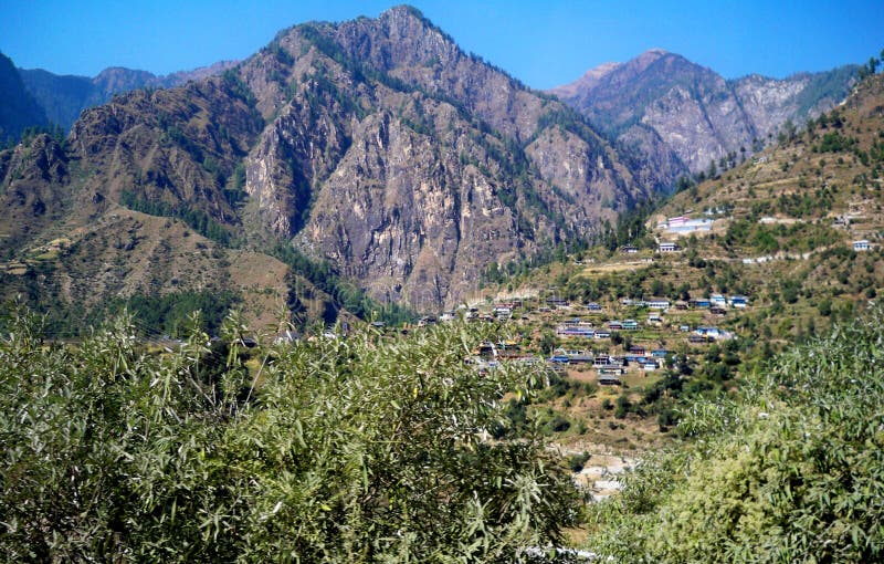 Beautiful Manali landscape stock photo. Image of houses - 7611916