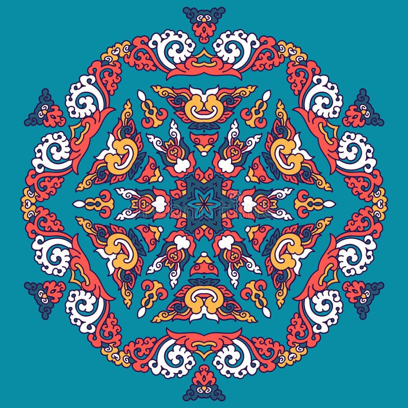 Beautiful Mandala. Round Ornamental Pattern. Stock Vector ...