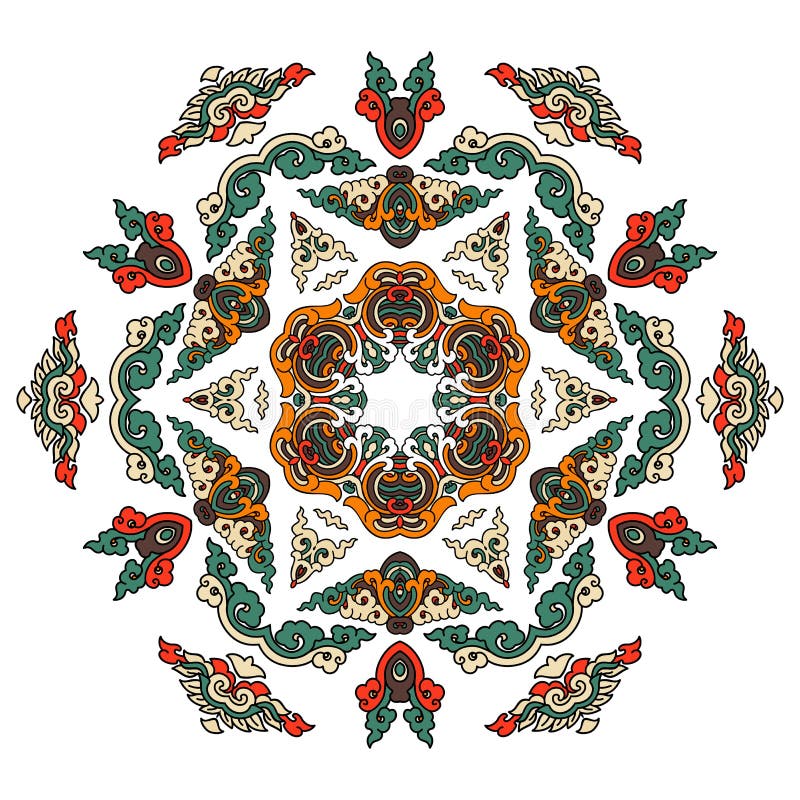 Beautiful Mandala. Round Ornamental Pattern. Stock Vector ...