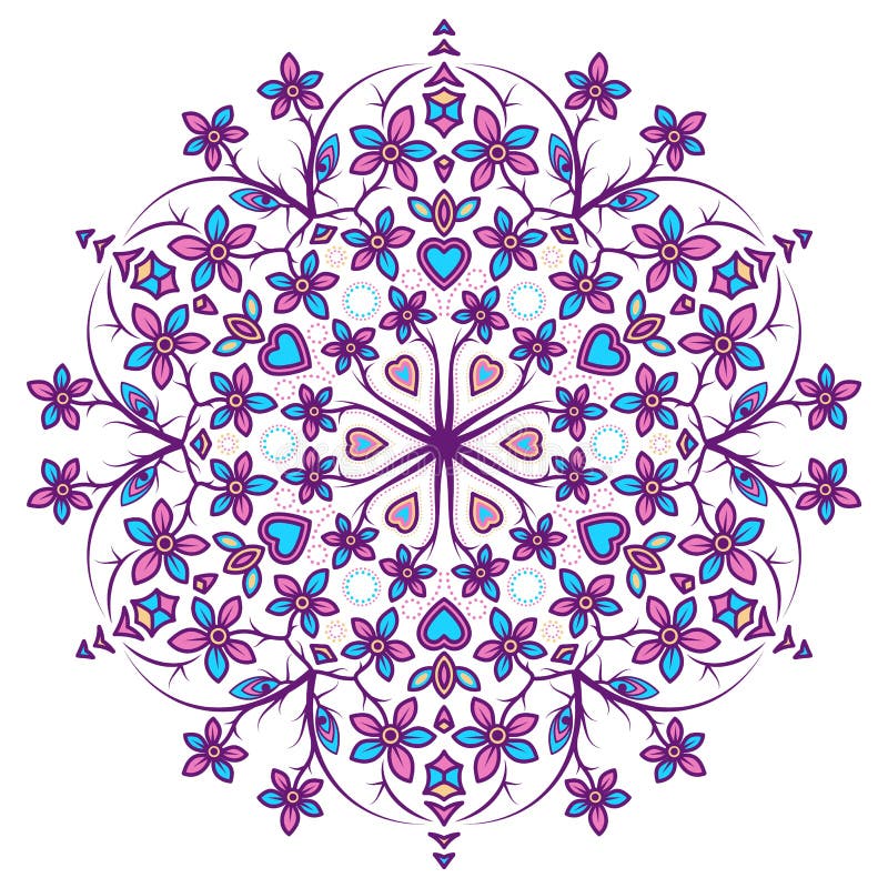 Beautiful Mandala. Round Ornamental Pattern. Stock Vector ...