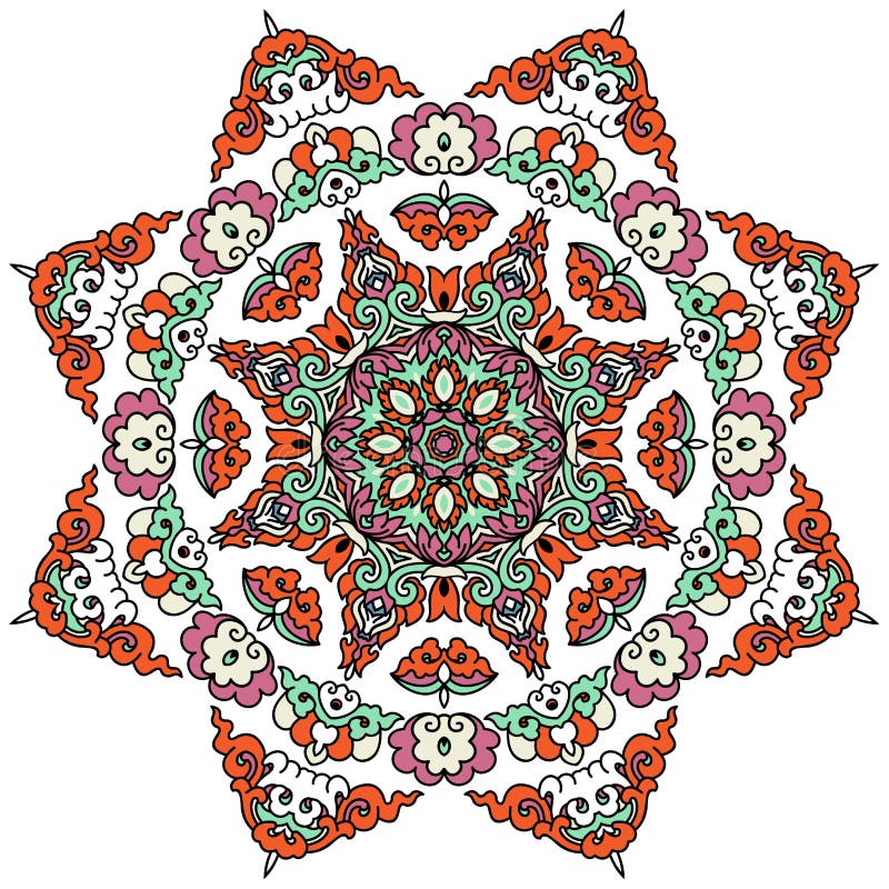 Beautiful Mandala. Round Ornamental Pattern. Stock Vector ...