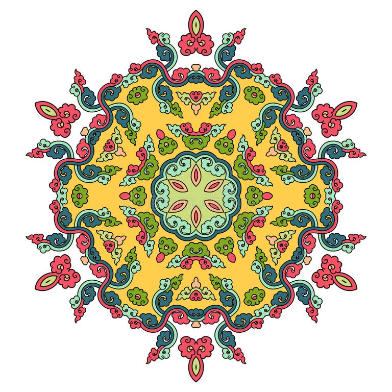 Beautiful Mandala. Round Ornamental Pattern. Stock Vector ...