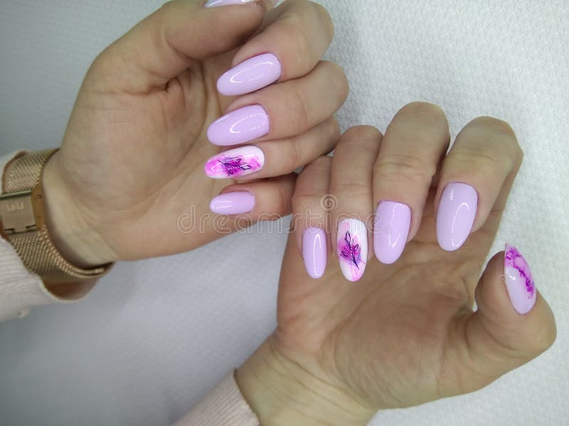 Beautiful Manicure of Nails Stock Photo - Image of nails, design: 144233616