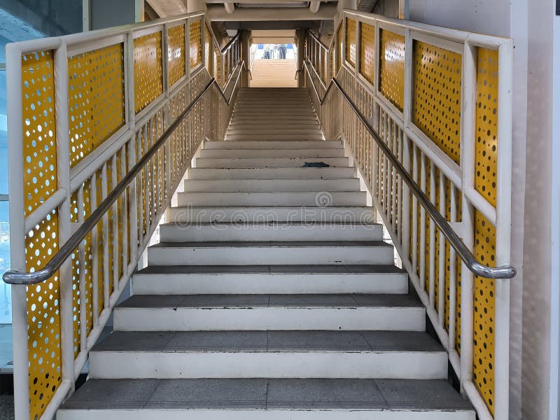 Beautiful Manual Stairs at a Train Station Stock Photo - Image of ...
