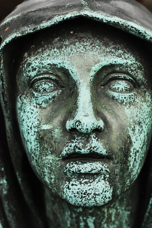 Beautiful View Marble Statue in the Necropolis Stock Image - Image of ...