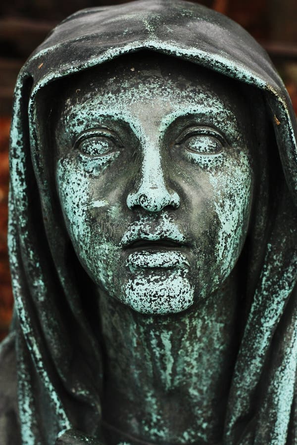 Beautiful View Marble Statue in the Necropolis Stock Photo - Image of ...