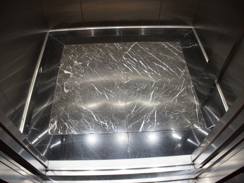 Beautiful Marble Tiles on the Floor of the Elevator in the Hotel Stock ...